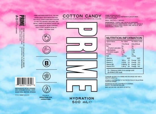 Design your own PRIME Label Template - Prime Lights